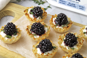 Blackberry Thyme Farmer Cheese Phyllo Cups - Lifeway Kefir
