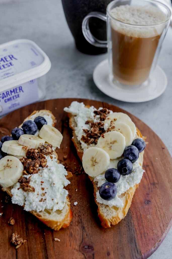Blueberry Banana Farmer Cheese Croissant made with Lifeway - Lifeway Kefir