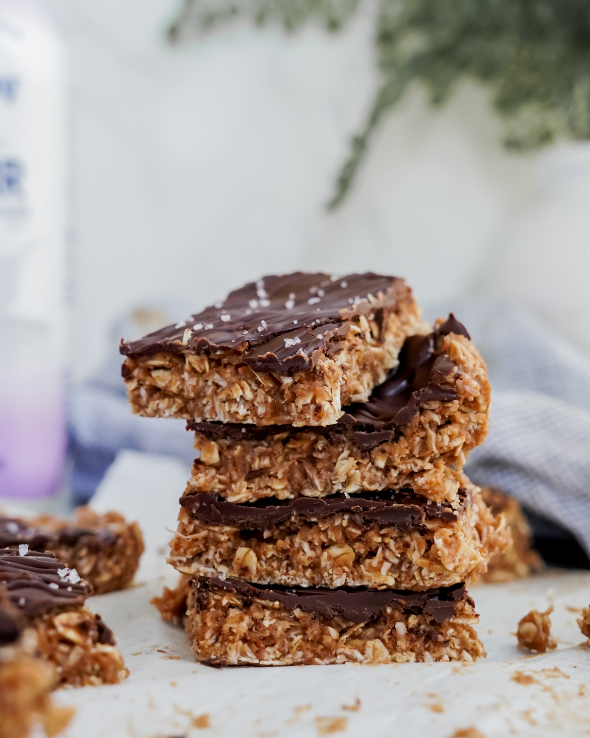 Chocolate Peanut Butter Oat Bars made with Lifeway Kefir - Lifeway Kefir