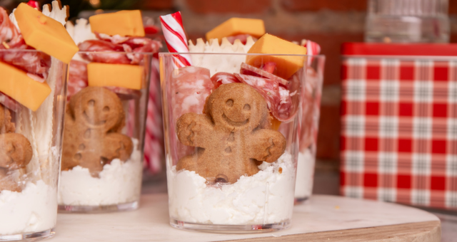 Holiday Charcuterie Cups with Farmer Cheese