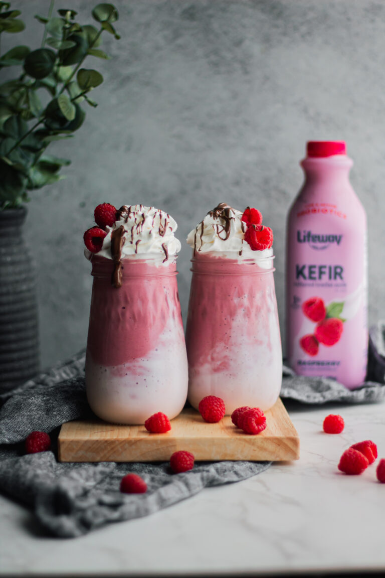 Raspberries and Cream Smoothie - Lifeway Raspberry - Lifeway Kefir