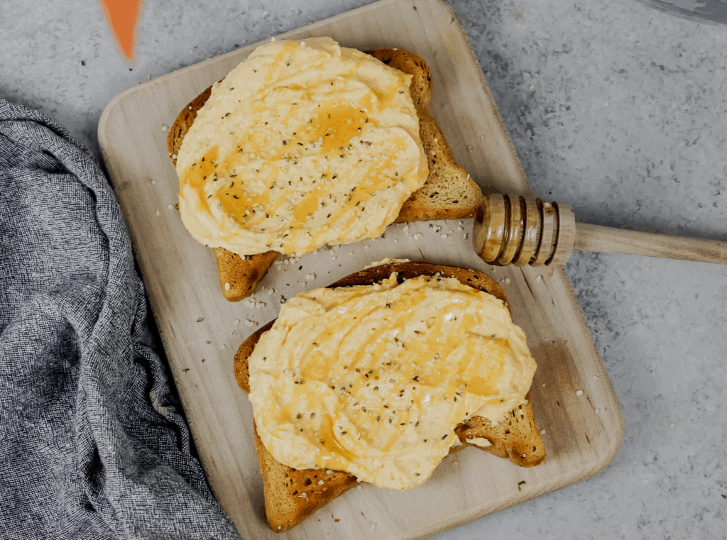 Whipped Pumpkin Spice Farmer Cheese Toast